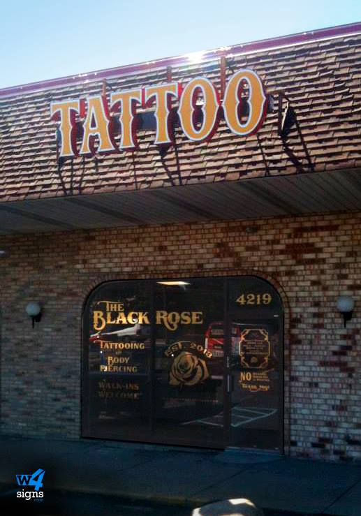 Channel Letter Tattoos Black Magic Nail Tattoos – Lights Lacquer